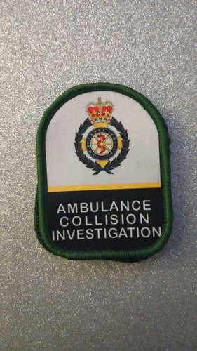 Collision Investigation Ambulance Service Tombstone Patch | £4.99 ...