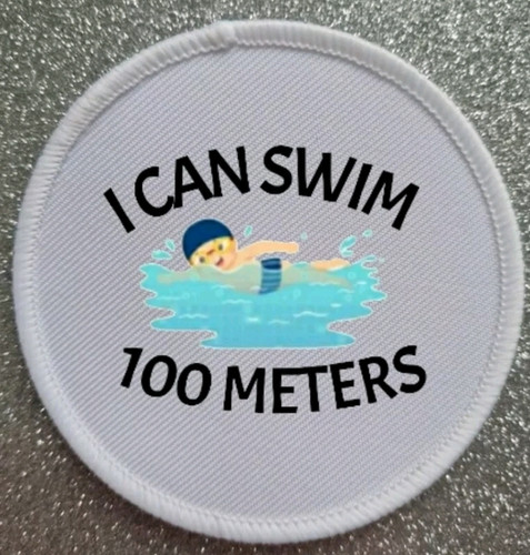I Can Swim 100 Meters Swimming Award Patch Badge | £4.99 | Worldwide ...