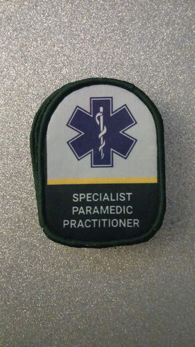 Specialist Paramedic Practitioner Ambulance Service Tombstone Patch | £ ...