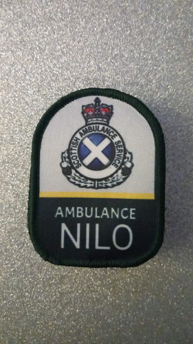 NILO Scottish Ambulance Service Tombstone Patch | £4.99 | Worldwide ...