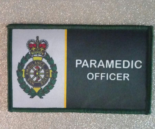 Paramedic Officer Rectangle Ambulance Patch | £4.99 | Worldwide ...
