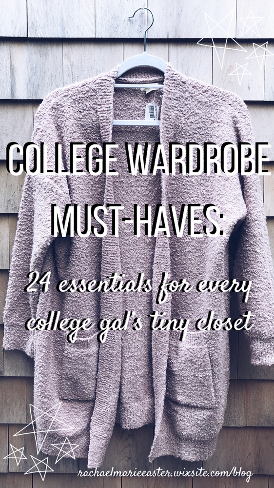 college wardrobe must-haves: 24 essentials for every college gal's tiny ...