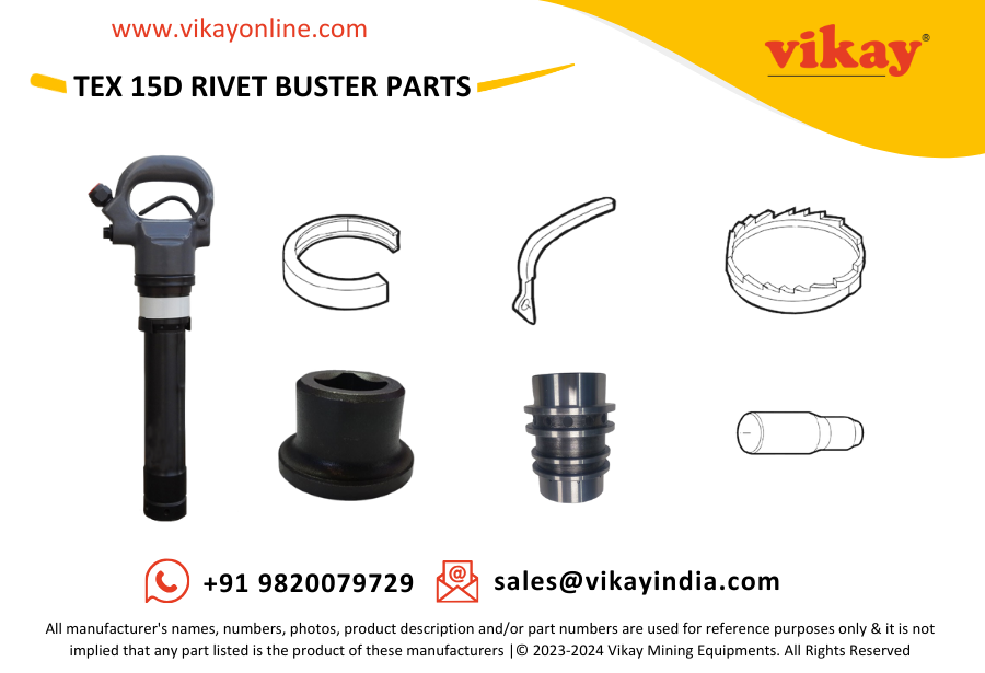 TEX 15D Atlas Copco Rivet Buster Parts