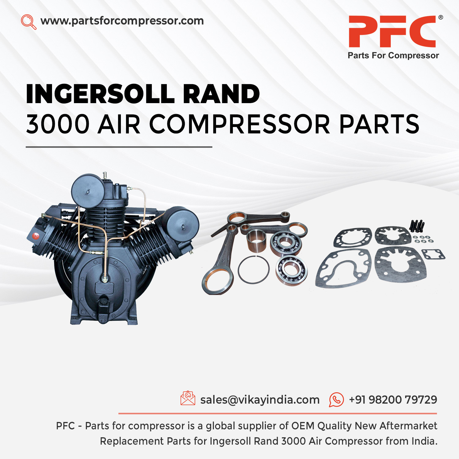 Ingersoll Rand Typ 30 Modell 3000 Luftkompressorteile | PFC - Parts For ...