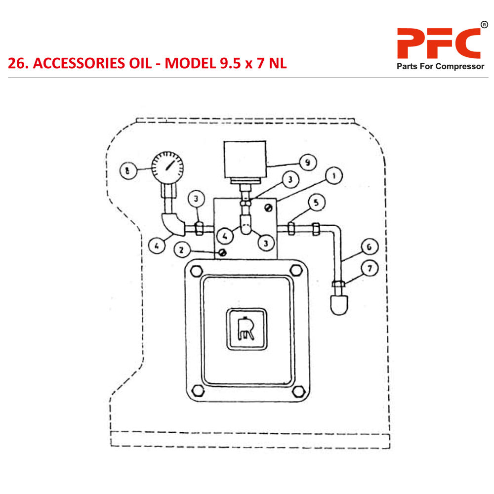 Accessories Oil IR 9 1/2 x 7 ESV NL Parts | PFC - Parts For Compressor
