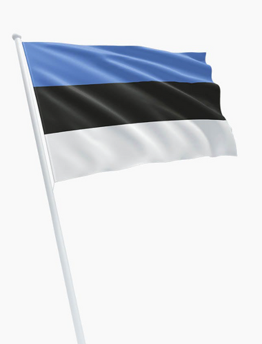Flagg Estland | Kontinent Europa | Flaggbutikk