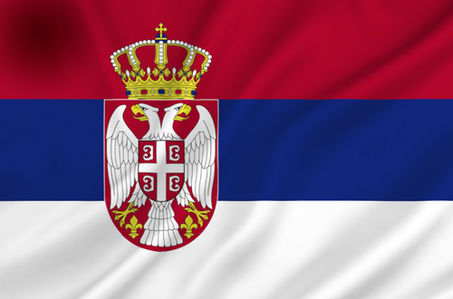 Flagg Serbia⎪Kontinent Europa⎪Flaggbutikk