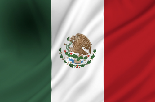 Flagg Mexico | Kontinent Nord Amerika | Flaggbutikk