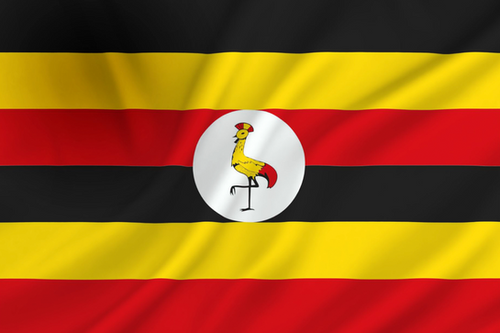 Flagg Uganda | Kontinent Afrika | Flaggbutikk
