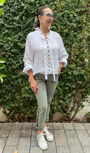 Vanilla Print Pant | OFI-Only From Italy