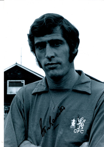 1970's PETER BONETTI Chelsea FC Signed 8x10 Photo | CHELSEA MEMORIES