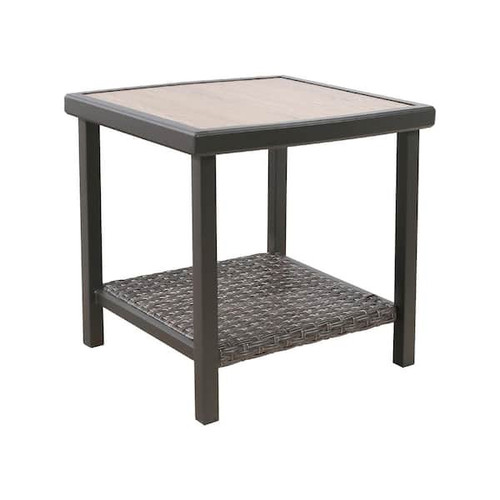 Square Metal Patio Outdoor Side Table | CY Home