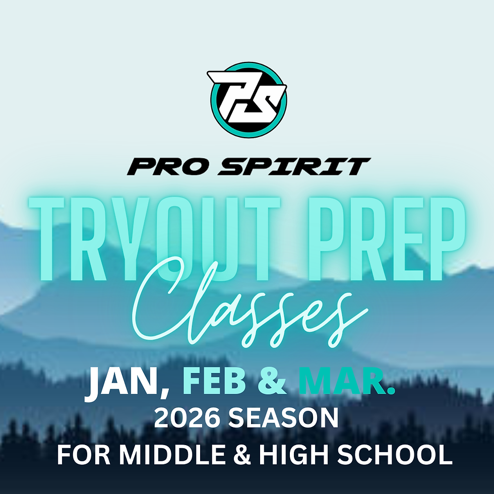2026 TRYOUT PREP CLINICS | PRO SPIRIT