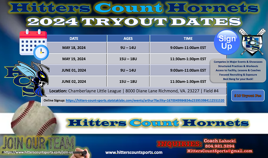Tryouts | Hitters Count Sports
