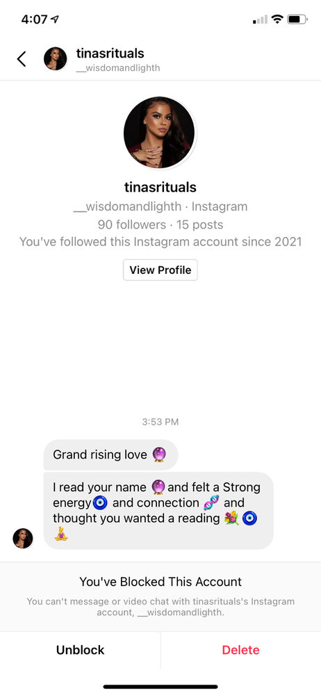 Scammer Using Tina’s photos and name. | The Conjure