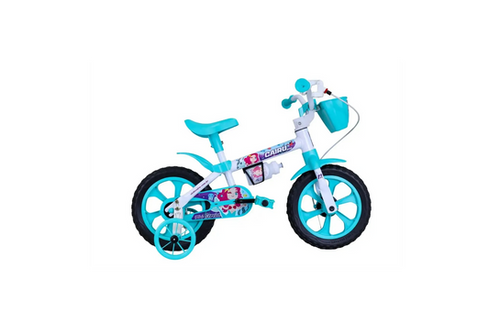 BICICLETA CAIRU ARO 12 FEMININA MINI SEREIA BCO/AZUL TIFFANY | Loja ...