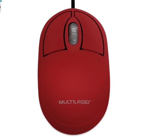 MOUSE MULTILASER CLASSIC BOX OPTICO FULL VERMELHO USB MO303 | Loja ...