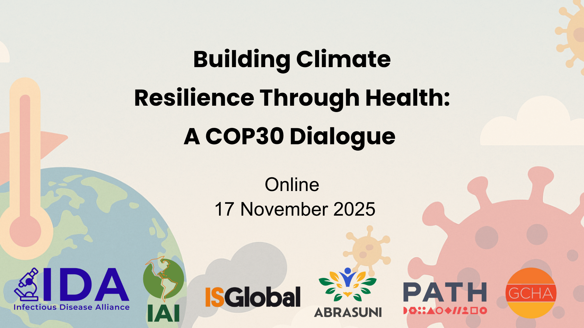Building Climate Resilience Through Health: A COP30 Dialogue | IDA ...