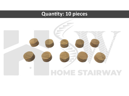 Oak plugs - Home Stairway