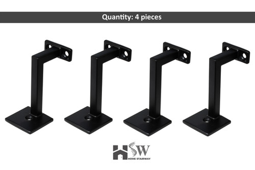 3-1/2" Square Handrail Bracket (4 pieces) | Homestairway.com