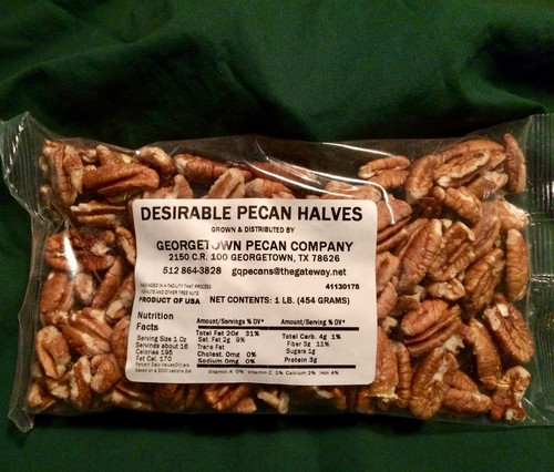 Desirable pecan halves - 1 lb. Light, sweet, buttery flavor | mysite-2