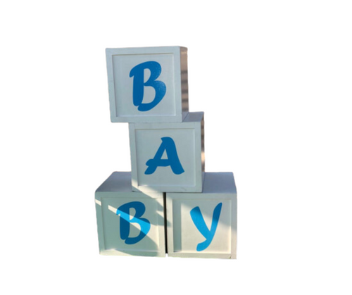 Baby Box letters | Sandton Decor Hire