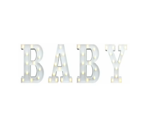 Marquee Letters - BABY | Sandton Decor Hire