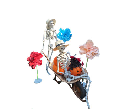 Wheel barrow Skeletons | Decor Hire by BV