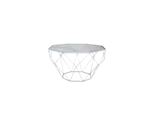 Glass Moma Coffee Table - White | Sandton Decor Hire
