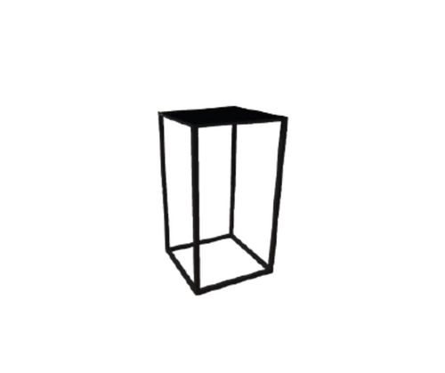 Steel Square Cocktail Table Black | Sandton Decor Hire