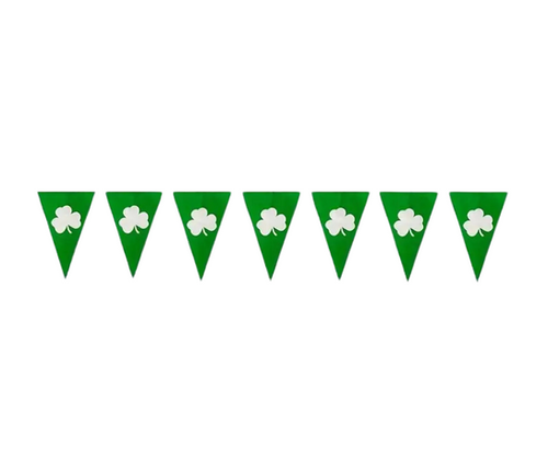 Plastic Green Clover Banners | Sandton Decor Hire