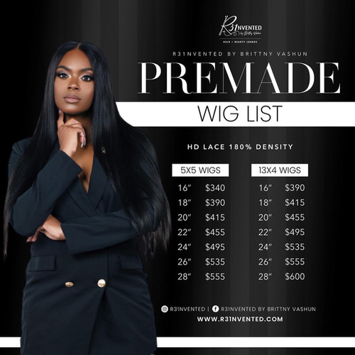 Price List/Item List | Ace Elite Designs