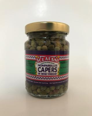Nonpareilles Capers in Wine Vinegar 3.7oz | Sclafanifoods
