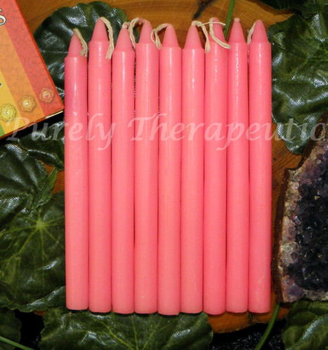 Set of 9 Pink Spell Ritual Candles | Purely Therapeutic
