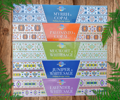 Set of 5 Assorted Sacred Elements Incense | Purely Therapeutic