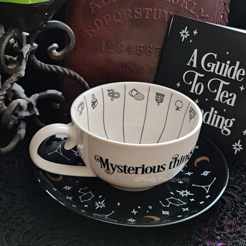 Tea Leaf Reading Cup with Saucer | Purely Therapeutic