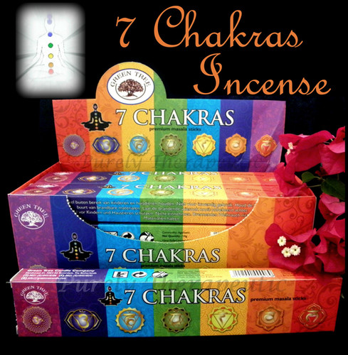 7 Chakras Premium Masala Incense | Purely Therapeutic