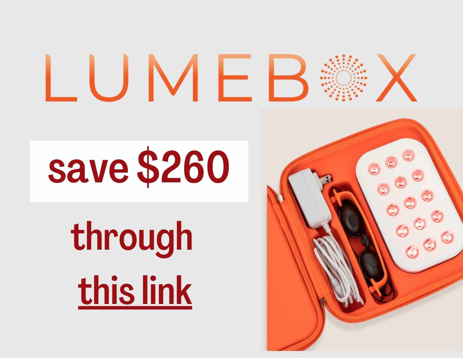 Lumebox Review + Discount Code | Save $260 Off LumeBox Red Light Therapy
