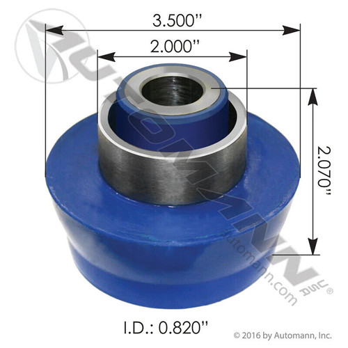 Motor Mount Bushing Front Poly Kenworth | Neudorf Enterprises