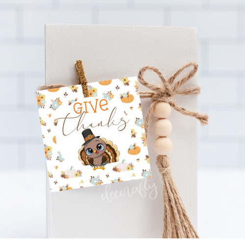 Give Thanks Tags (digital) | Dee Crafty