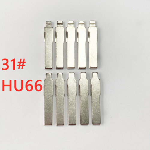 5Pcs #31 HU66 Blade Remote Folding Flip Blank Replacement Car Key Blade ...