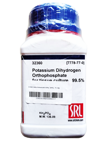 Potassium Dihydrogen Orthophosphate for tissue culture, 99.5%, 500Gm ...
