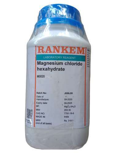 Magnesium chloride hexahydrate LR Grade, 500Gm, Rankem | LabDeals Suppliers
