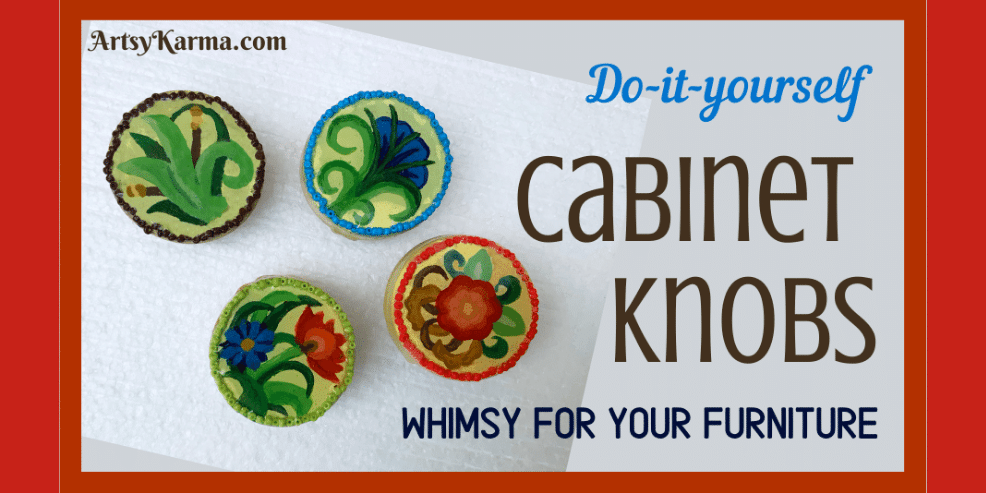 DIY Fun and Colorful Cabinet Knobs