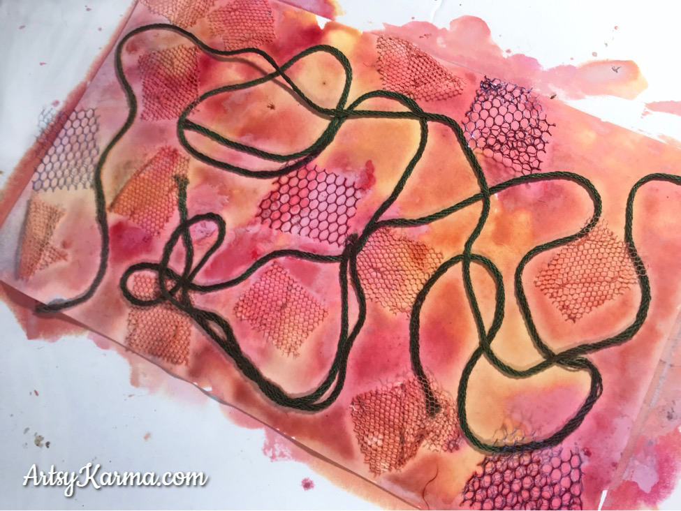 Watercolor Resist Background Technique