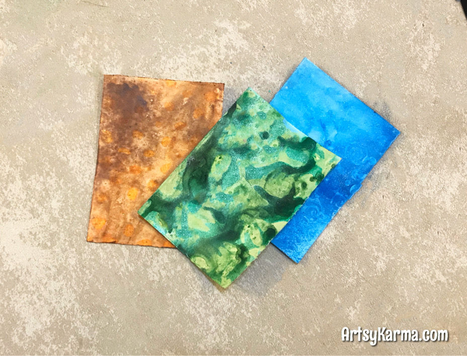 How to create an Acrylic Resist Background for mixed Media