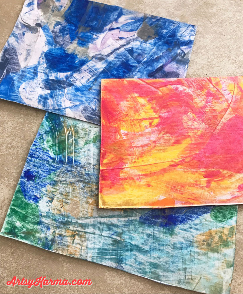 Credit Card Painting Technique For Backgrounds