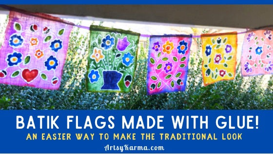 How to Make Batik Flags Using Glue