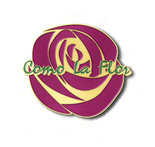 "Como La Flor" Rose Tribute Pin | Djw Customs
