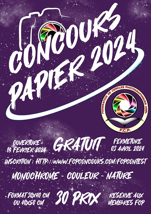 Concours Papier 2024 FCP | Photographie
